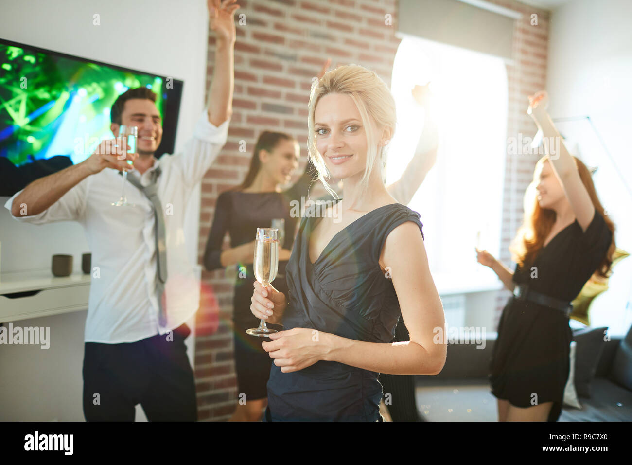 Girl at party Stock Photo - Alamy