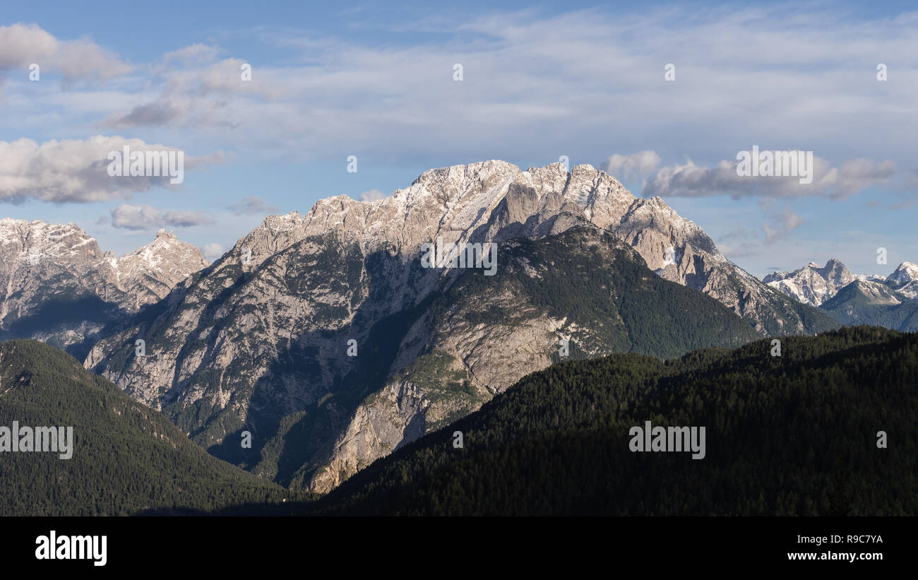 Mountain in the Dolomites, near Auronzo di Cadore, Italy Stock Photo ...