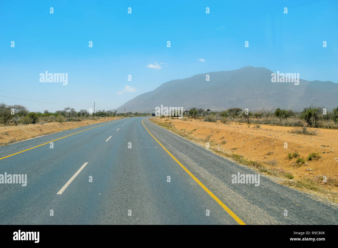A clear highway in Arusha, Tanzania Stock Photo - Alamy
