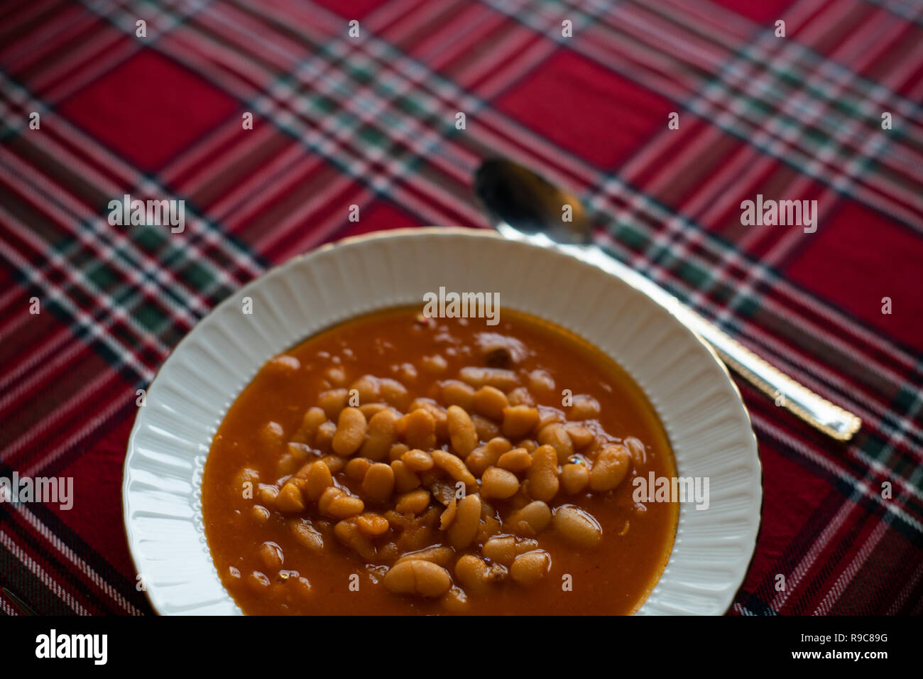 Kuru Fasulye Pilav, Baked White Beans, Traditional Turkish Food Stock ...