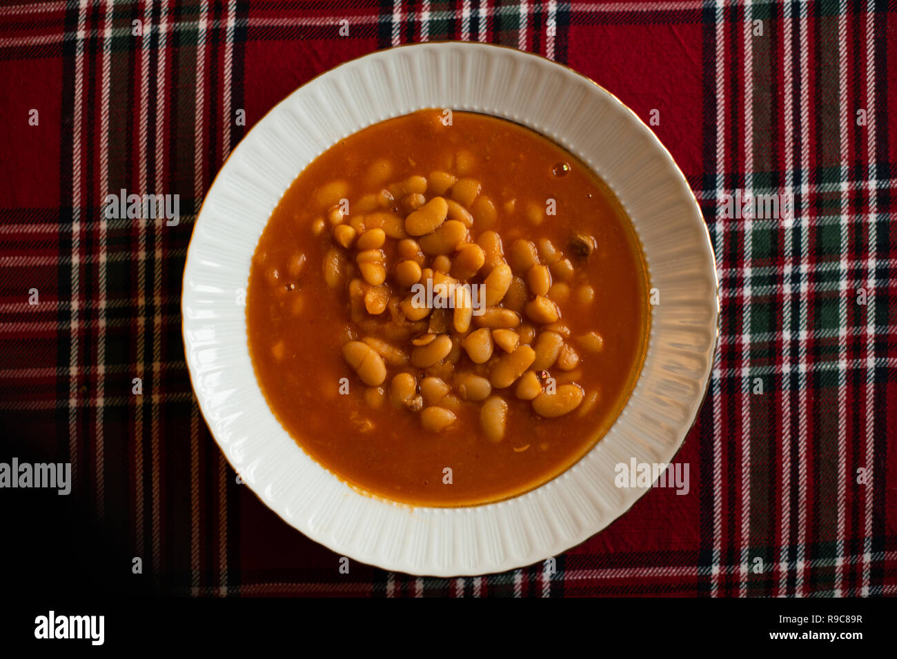 Kuru Fasulye Pilav, Baked White Beans, Traditional Turkish Food Stock ...