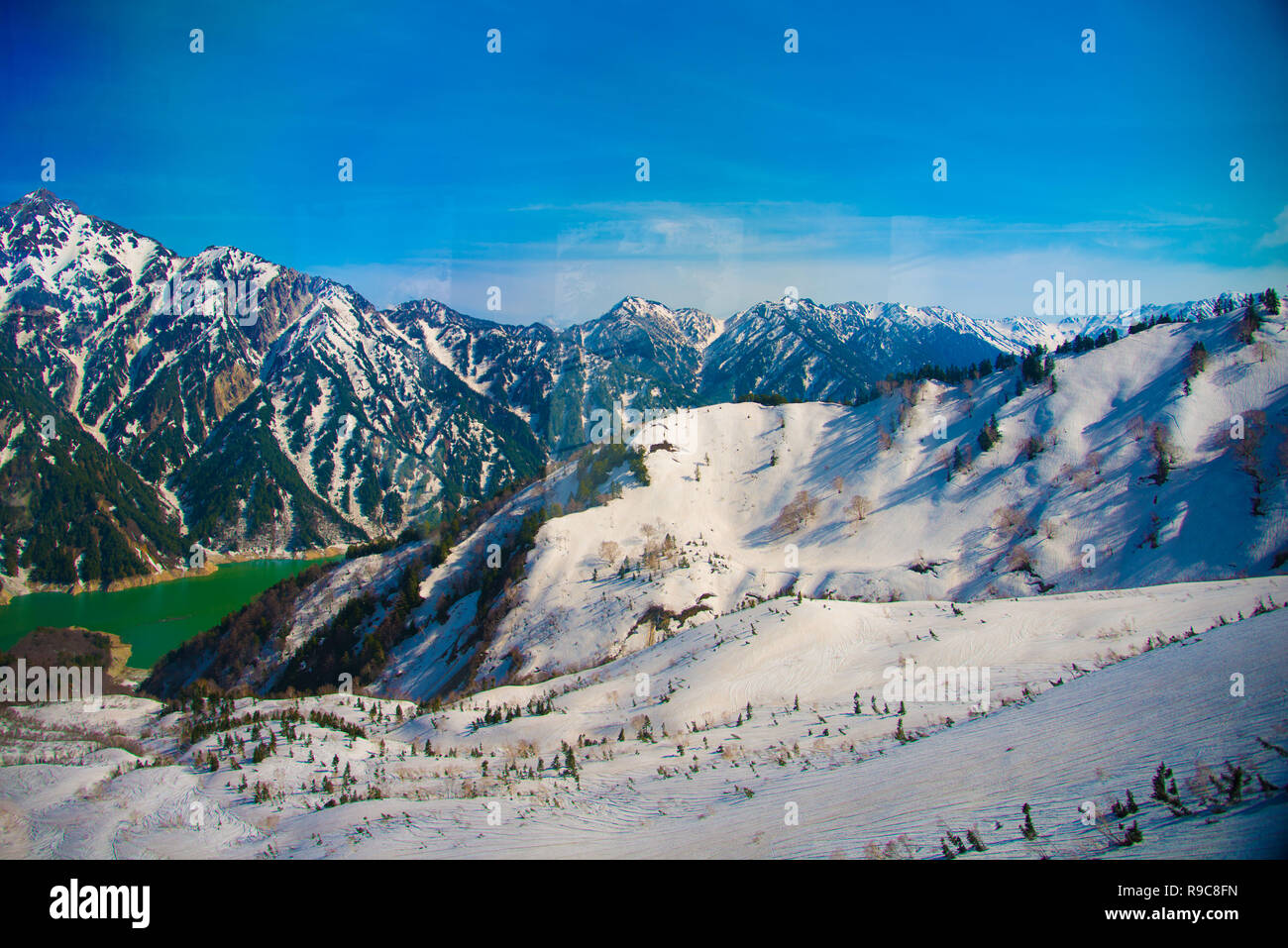 Tateyama mountains in Toyama, Japan. Toyama is one of the important ...