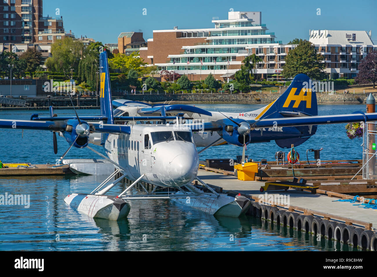 Canada, British Columbia, Victoria Harbour Airport, seaplane terminal ...