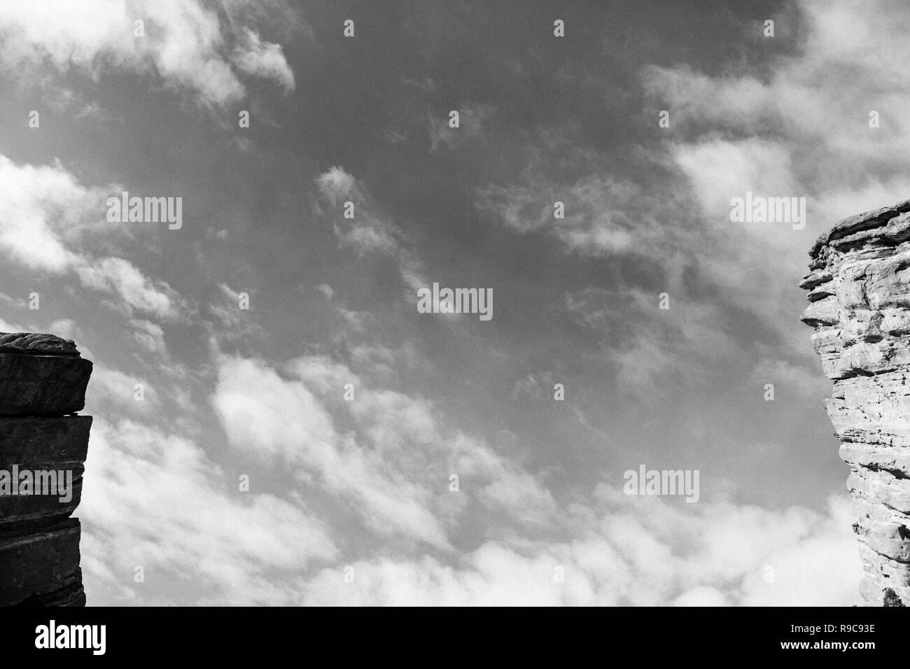 Beautiful Scenic View of Tall Red Rock Mountain Peak in USA Natural ...