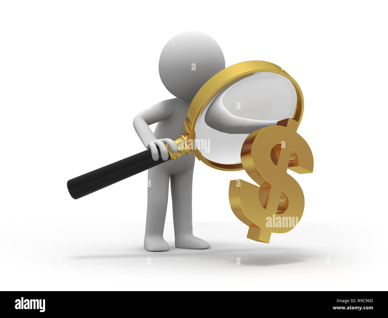 Human figure search magnifying hi-res stock photography and images - Alamy