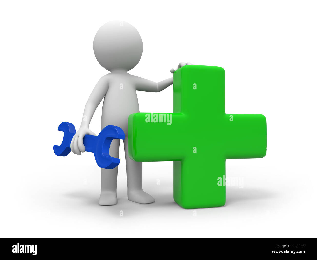 Mechanic character illustration hi-res stock photography and images - Alamy