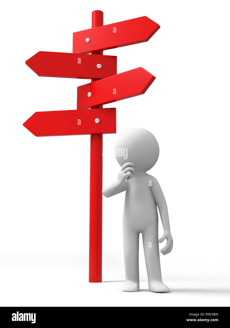 Sign in front information Cut Out Stock Images & Pictures - Alamy