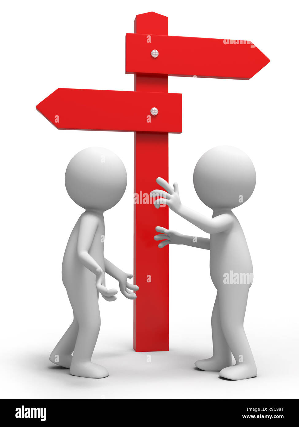 Sign in front information Cut Out Stock Images & Pictures - Alamy