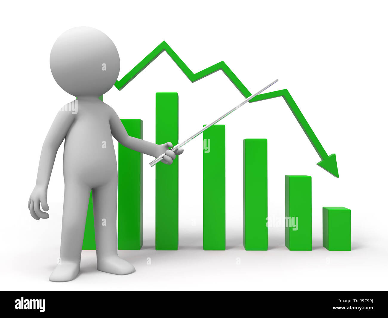 A man is explaining the chart Stock Photo - Alamy