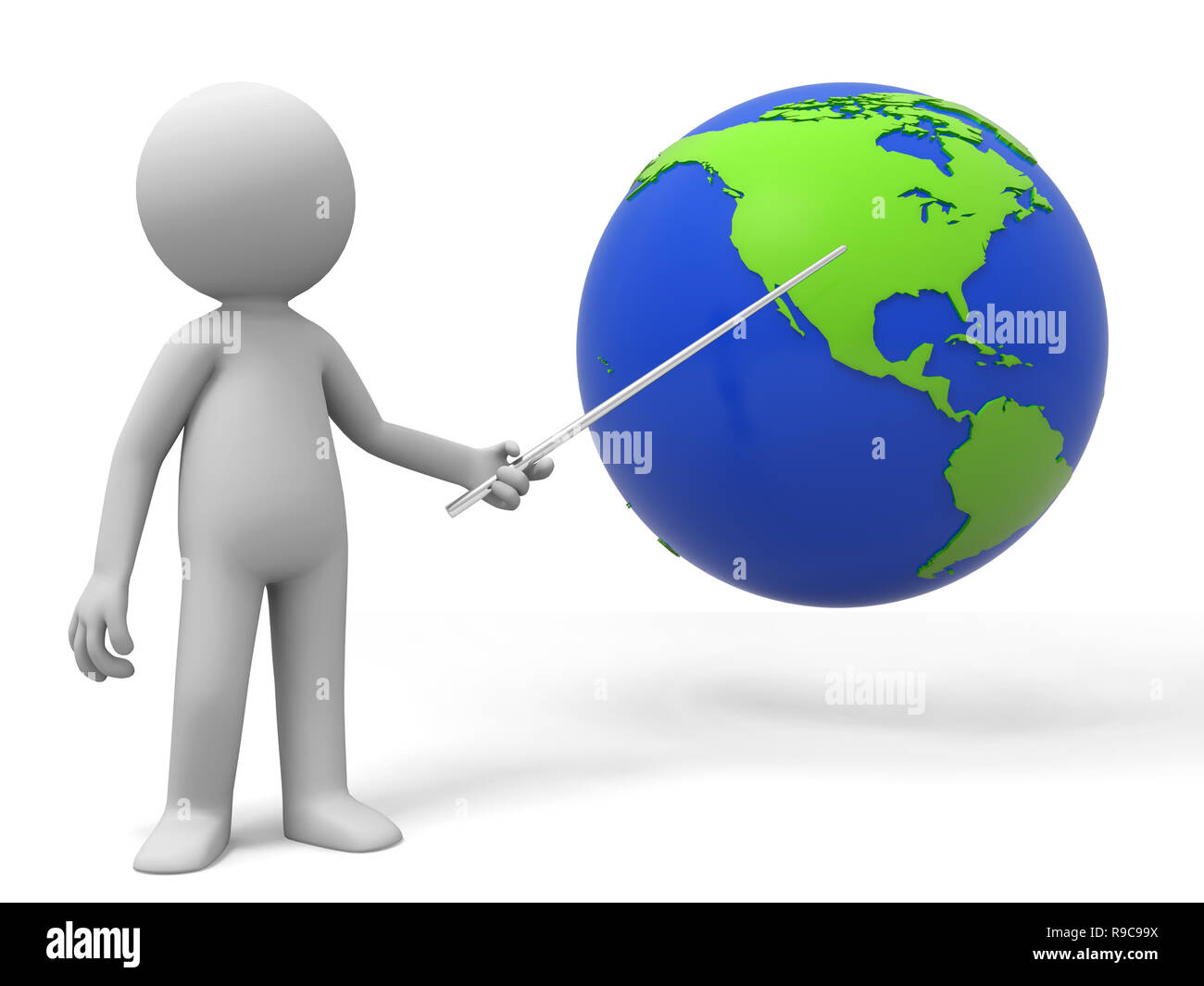Illustration happy world globe character hi-res stock photography and ...