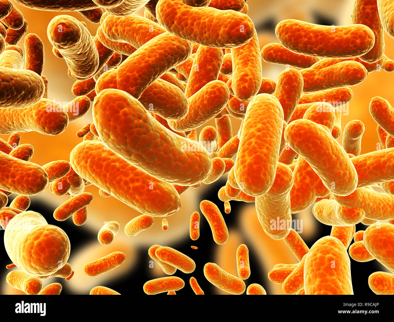 Colony of pathogen viruses. 3d render Stock Photo - Alamy