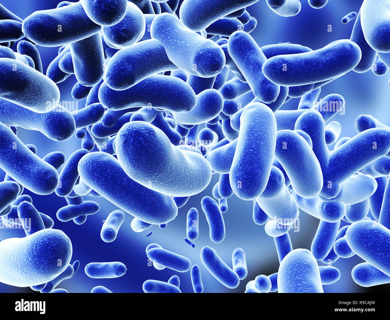 Colony of pathogen viruses. 3d render Stock Photo - Alamy