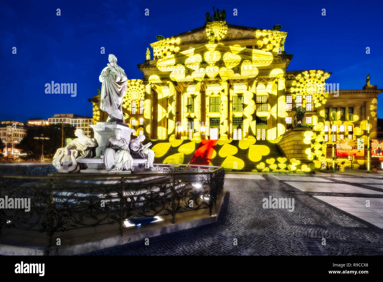 Gendarmenmarkt Festival of Lights, Berlin, Germany Stock Photo - Alamy