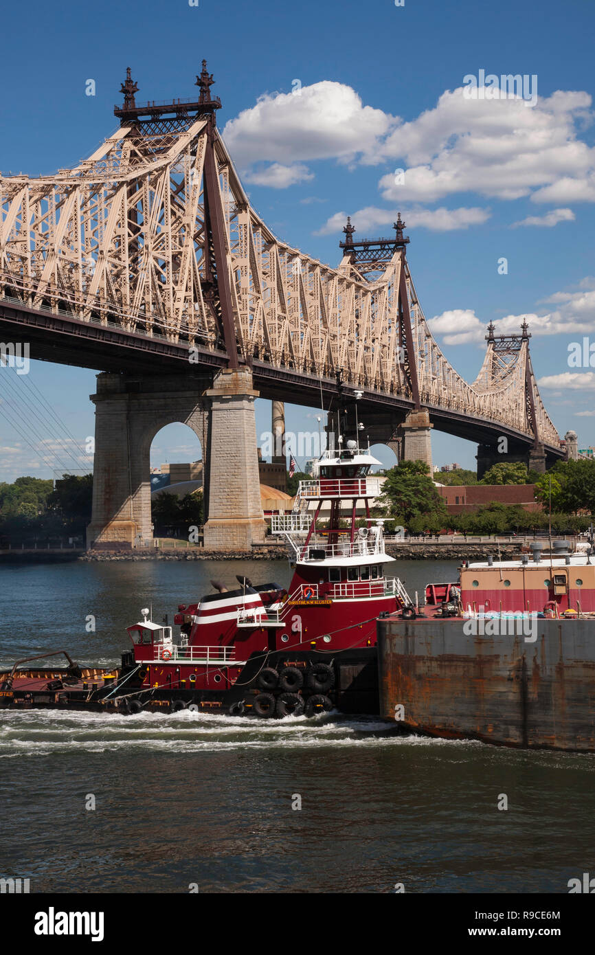 The Ed Koch Queensboro Bridge and East River, NYC Stock Photo - Alamy