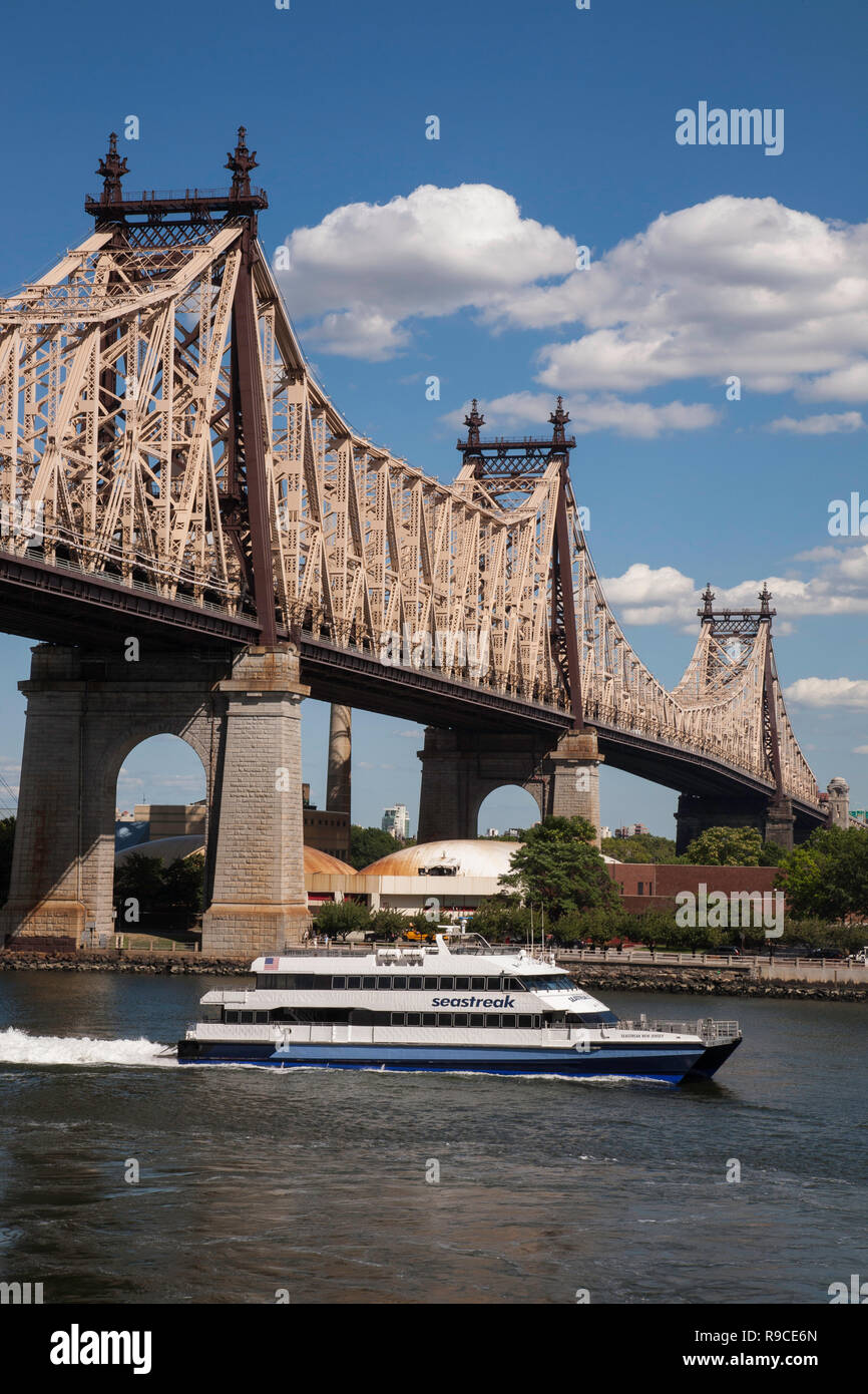 The Ed Koch Queensboro Bridge and East River, NYC Stock Photo - Alamy