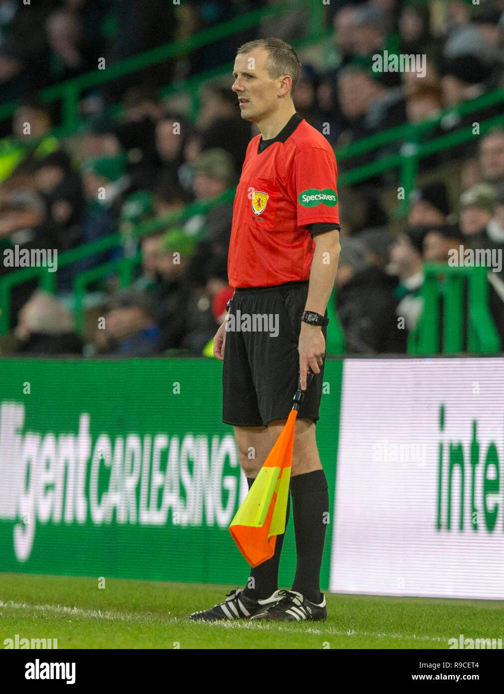 Assistant referee Gordon Crawford during the Ladbrokes Scottish ...