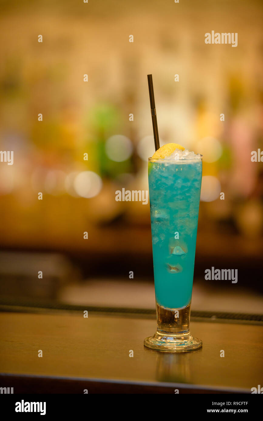 Blue Crush Mojito Stock Photo Download Image Now Blue, Drink, Ice ...
