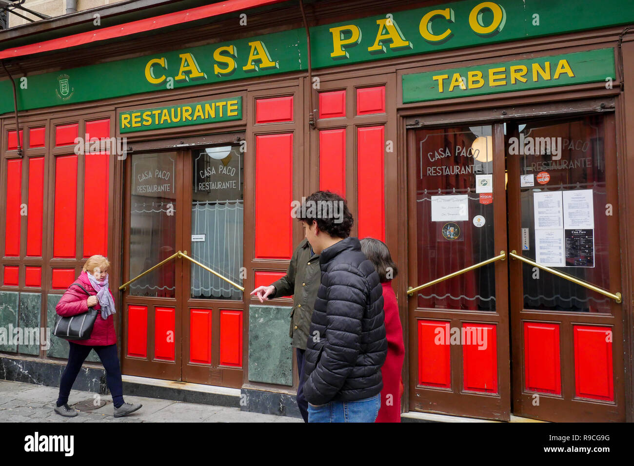 Casa Paco Tavern, Madrid, Spain Stock Photo - Alamy