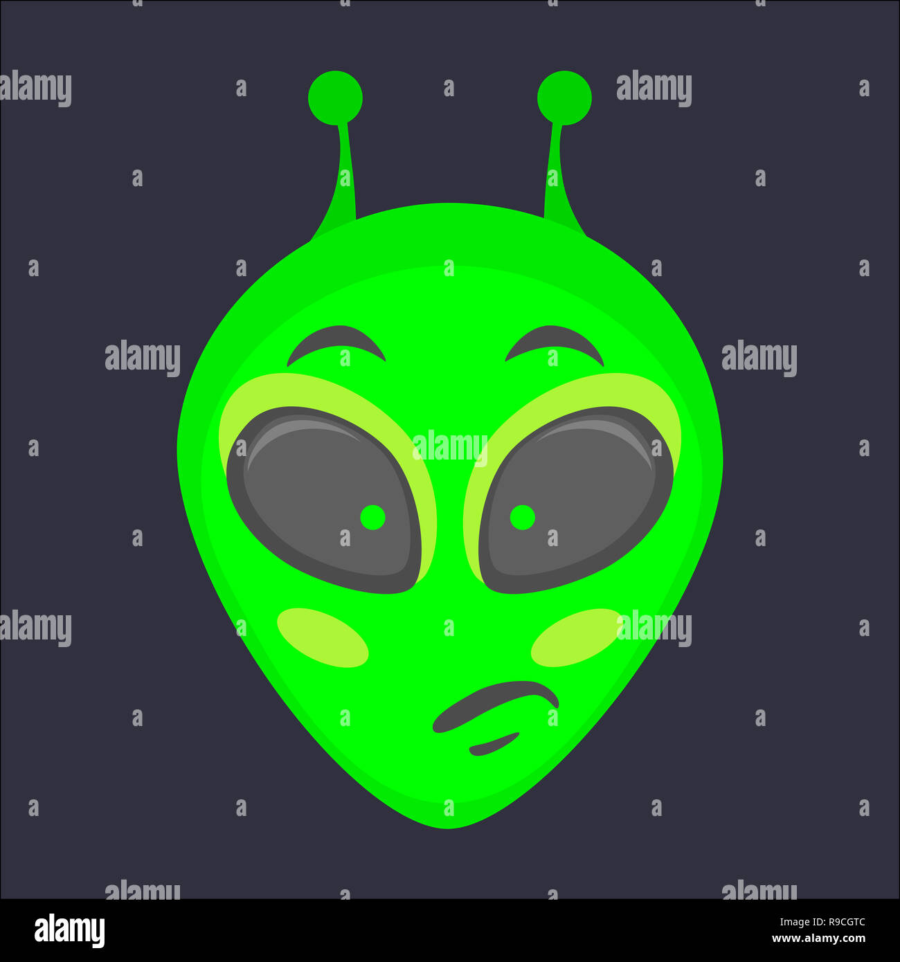 Alien Emoji Background