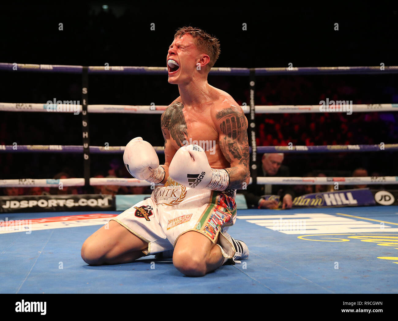 Charlie Edwards celebrates winning the WBC Flyweight Championship at ...