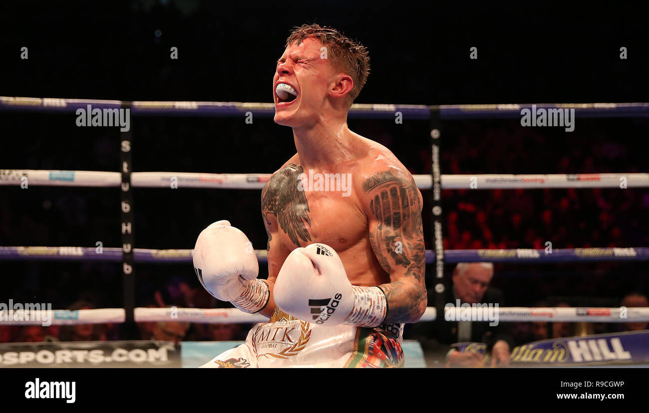 Charlie Edwards celebrates winning the WBC Flyweight Championship at ...