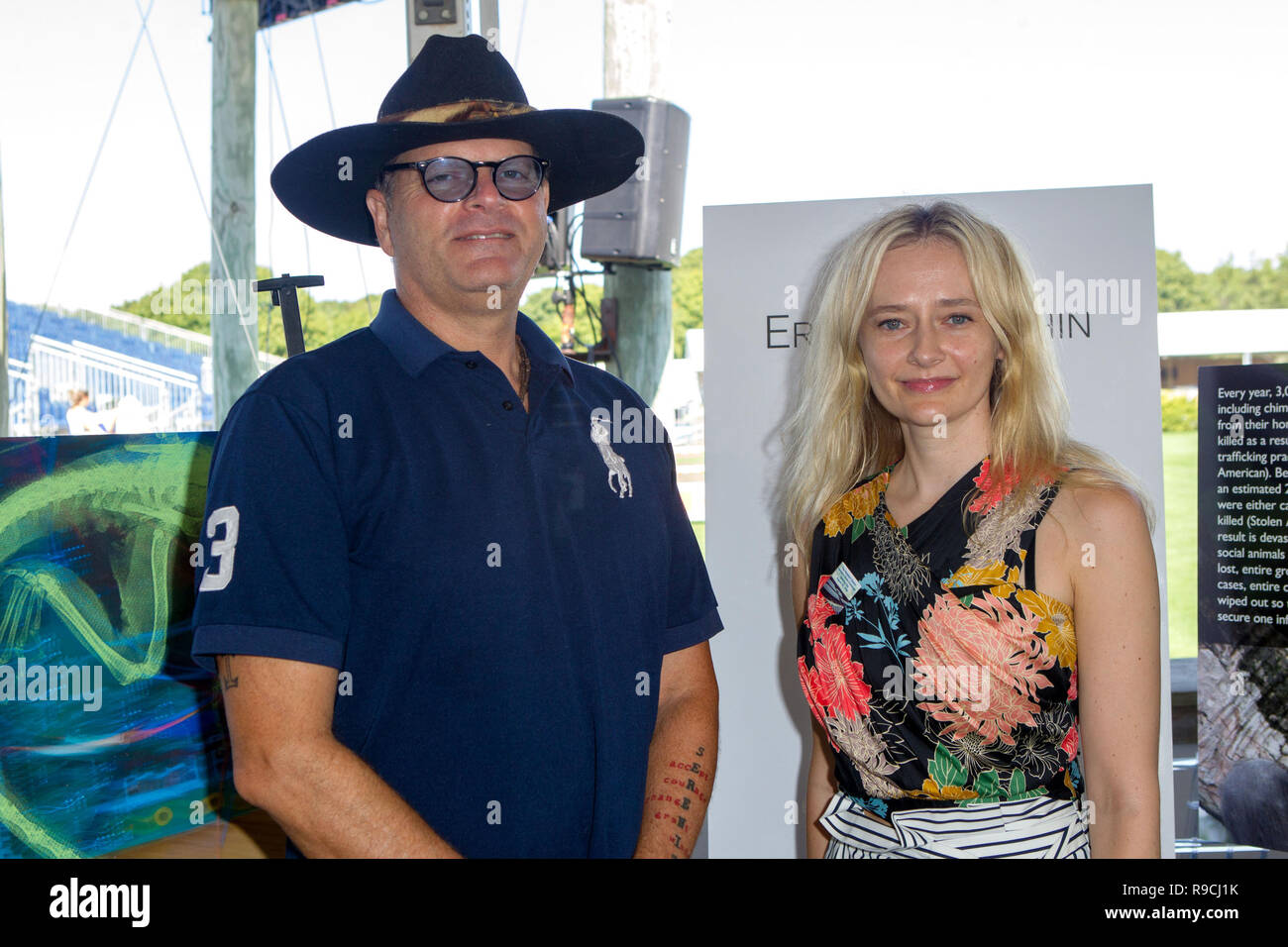 BRIDGEHAMPTON, NY - AUGUST 26: Alec Sokolow and Sacha Lehto at Hampton ...