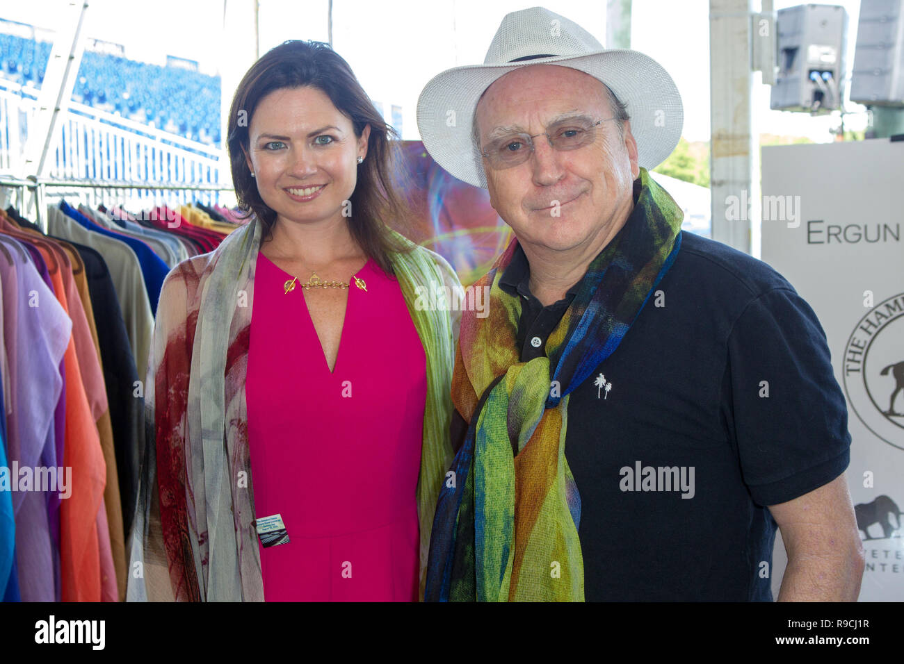 BRIDGEHAMPTON, NY - AUGUST 26: Dr. Scarlett Magda and Steve Miller at ...