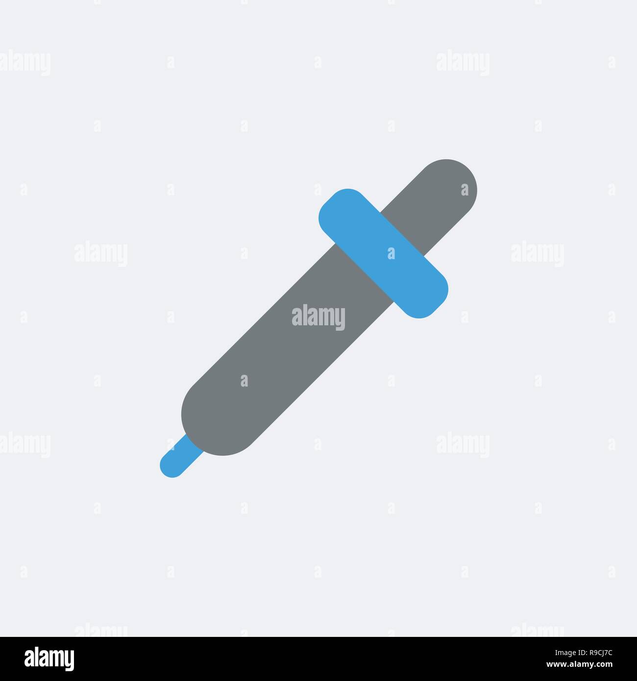 Dropper flat icon vector isolated on white background Stock Vector ...