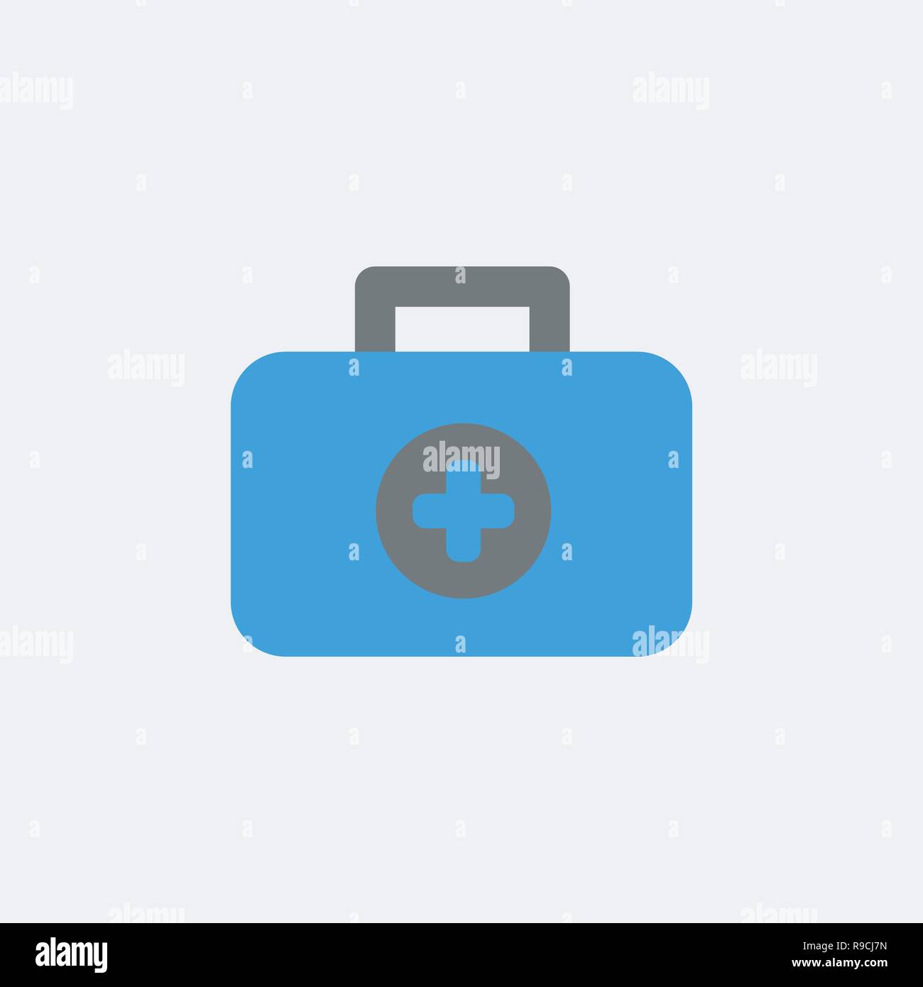 Medical Kit flat icon vector isolated on white background Stock Vector ...