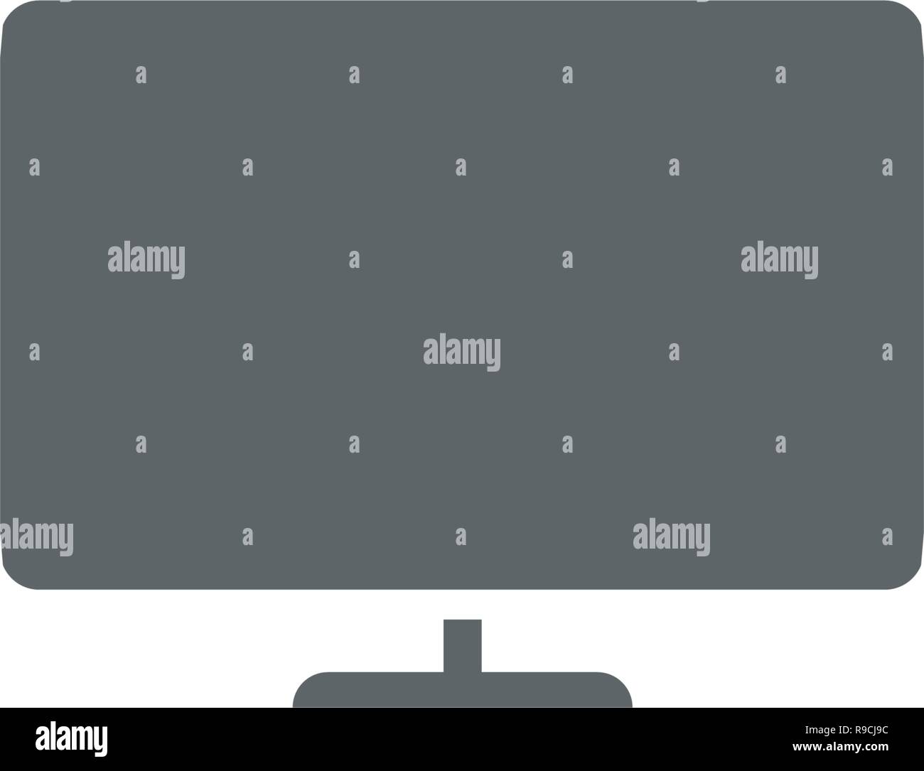 Monitor flat icon vector isolated on white background Stock Vector ...