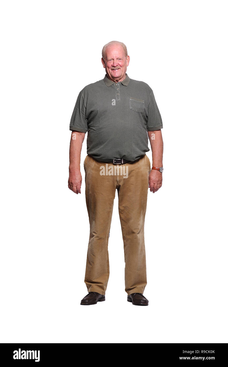 Beautiful old man in front of a background Stock Photo - Alamy