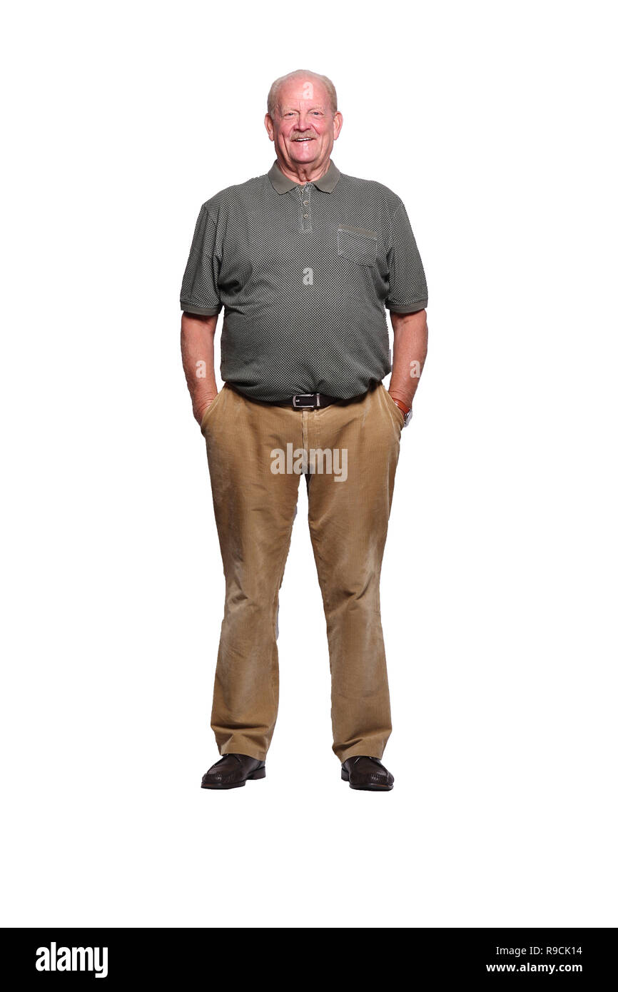 Beautiful old man in front of a background Stock Photo - Alamy