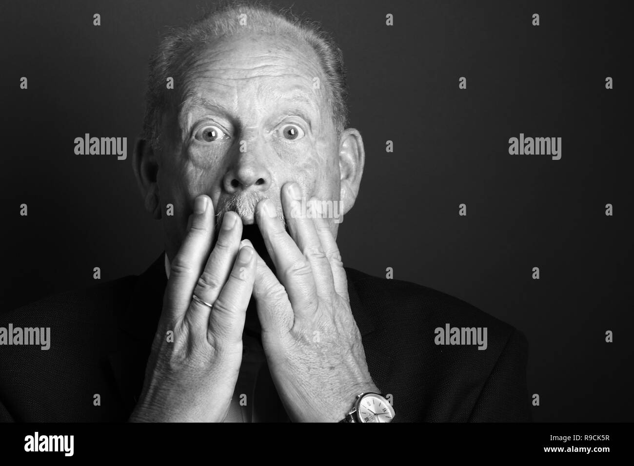Old grand father Black and White Stock Photos & Images - Alamy