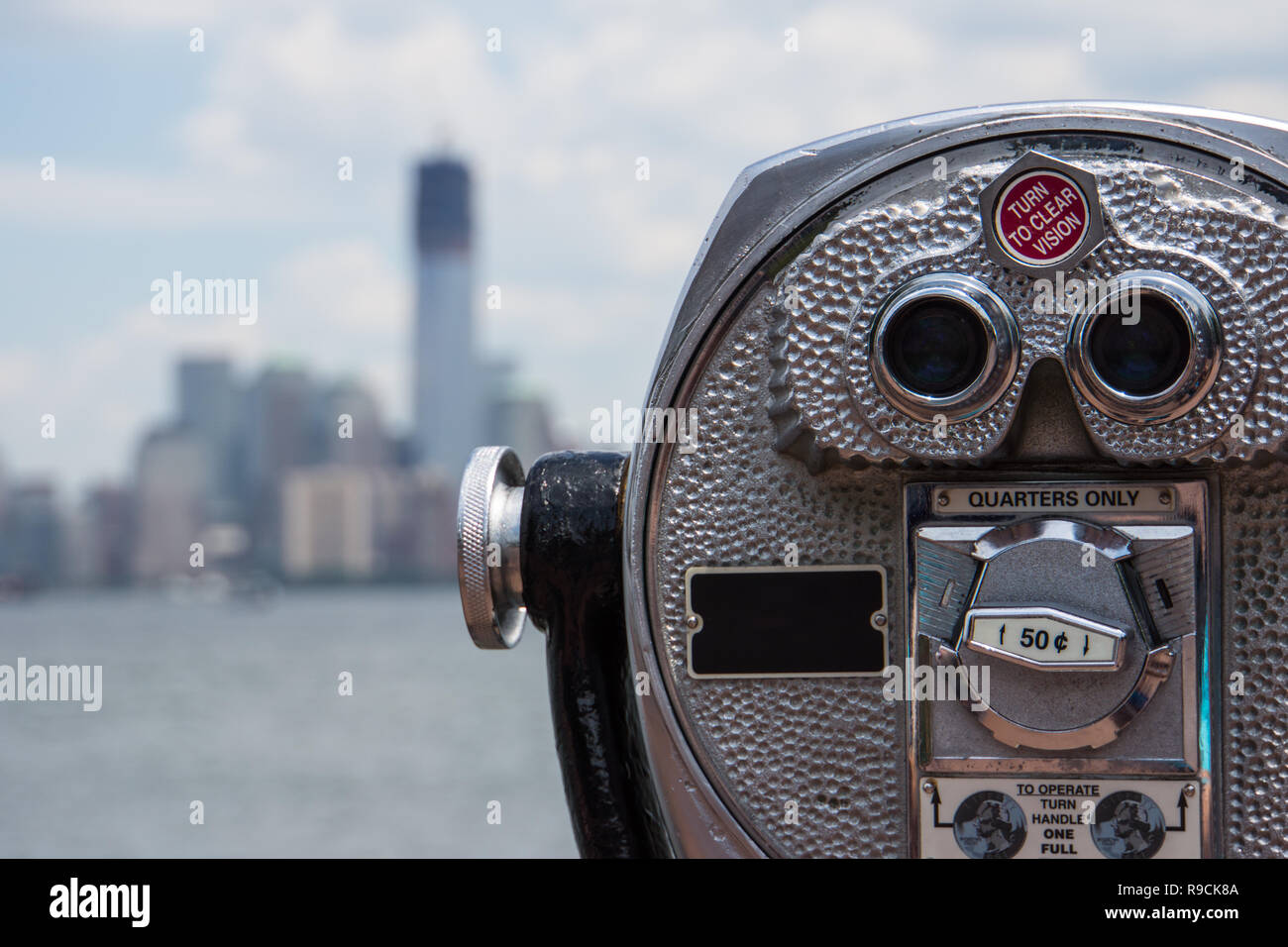 Lookout binocular closeup Stock Photo - Alamy