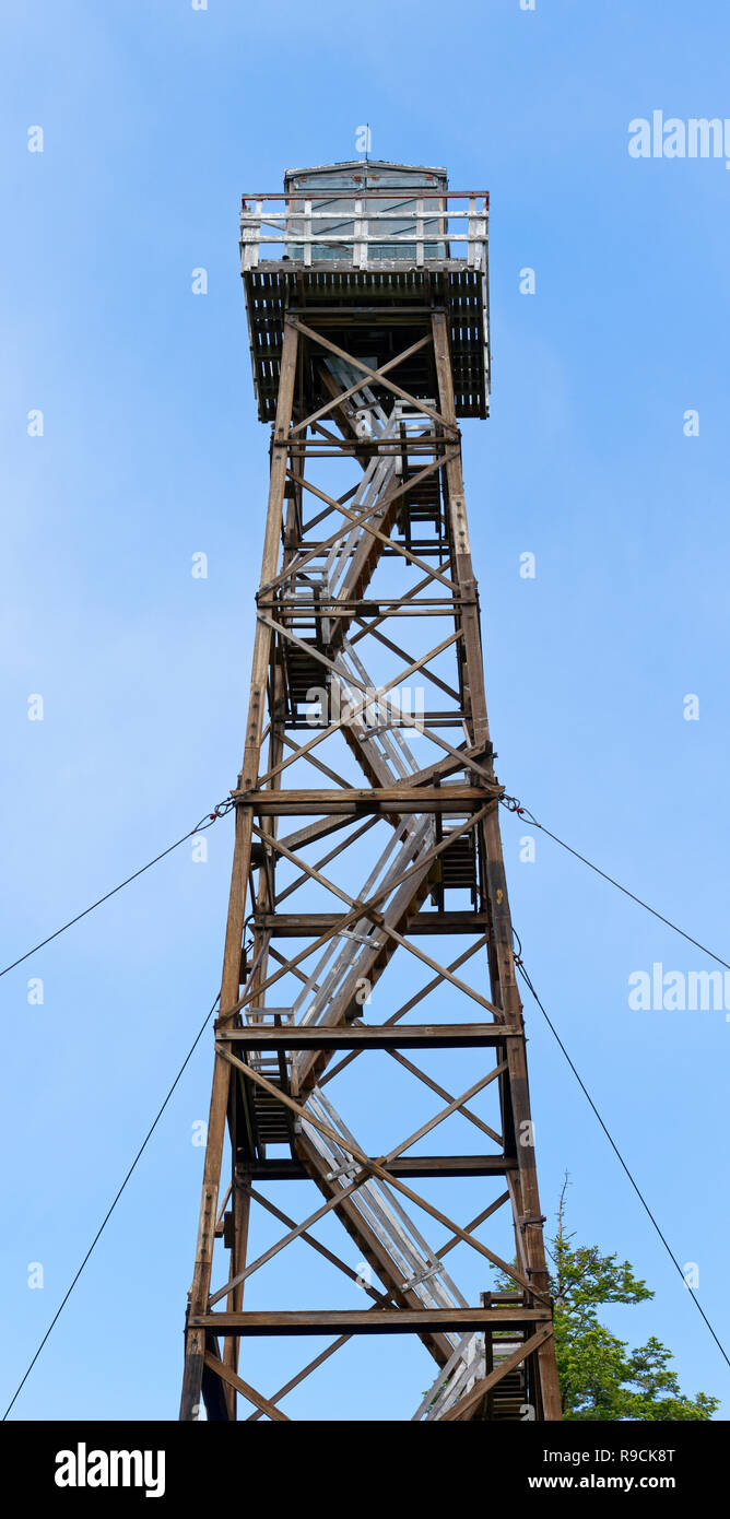 Wooden historic frazier lookout forest fire tower malheur national ...
