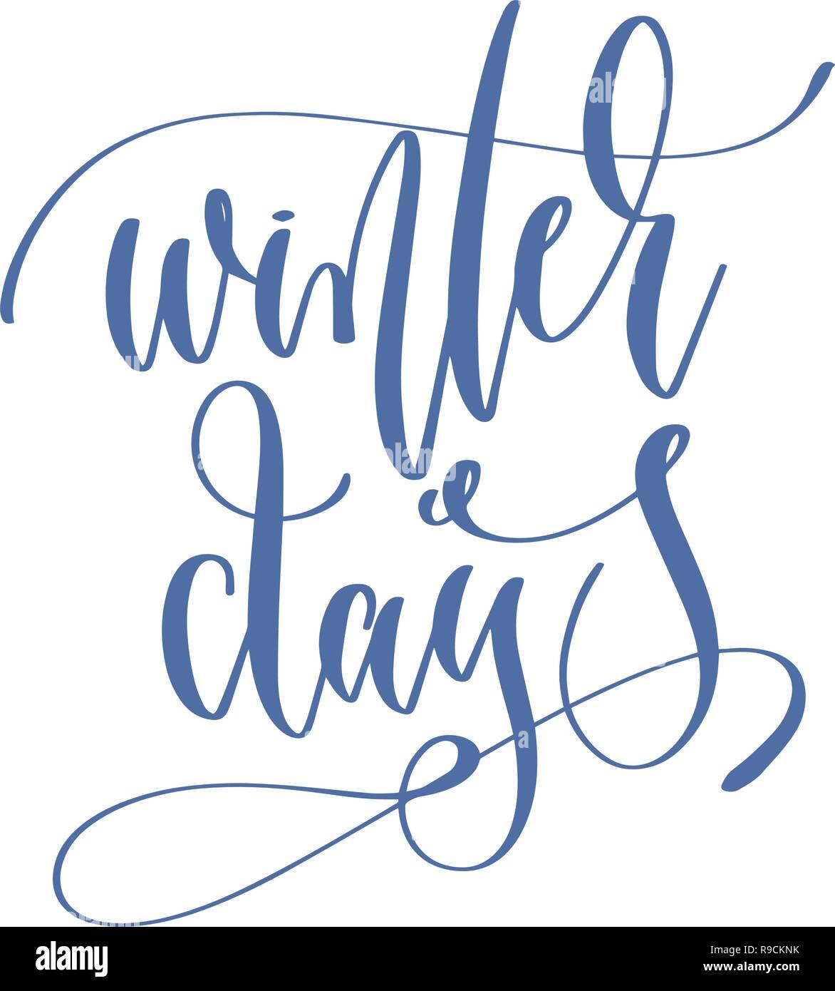 Hello winter text cold season Stock Vector Images - Alamy