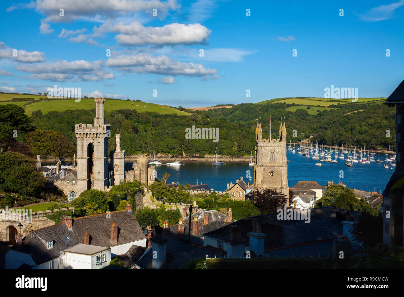 Fowey; Cornwall; UK Stock Photo - Alamy