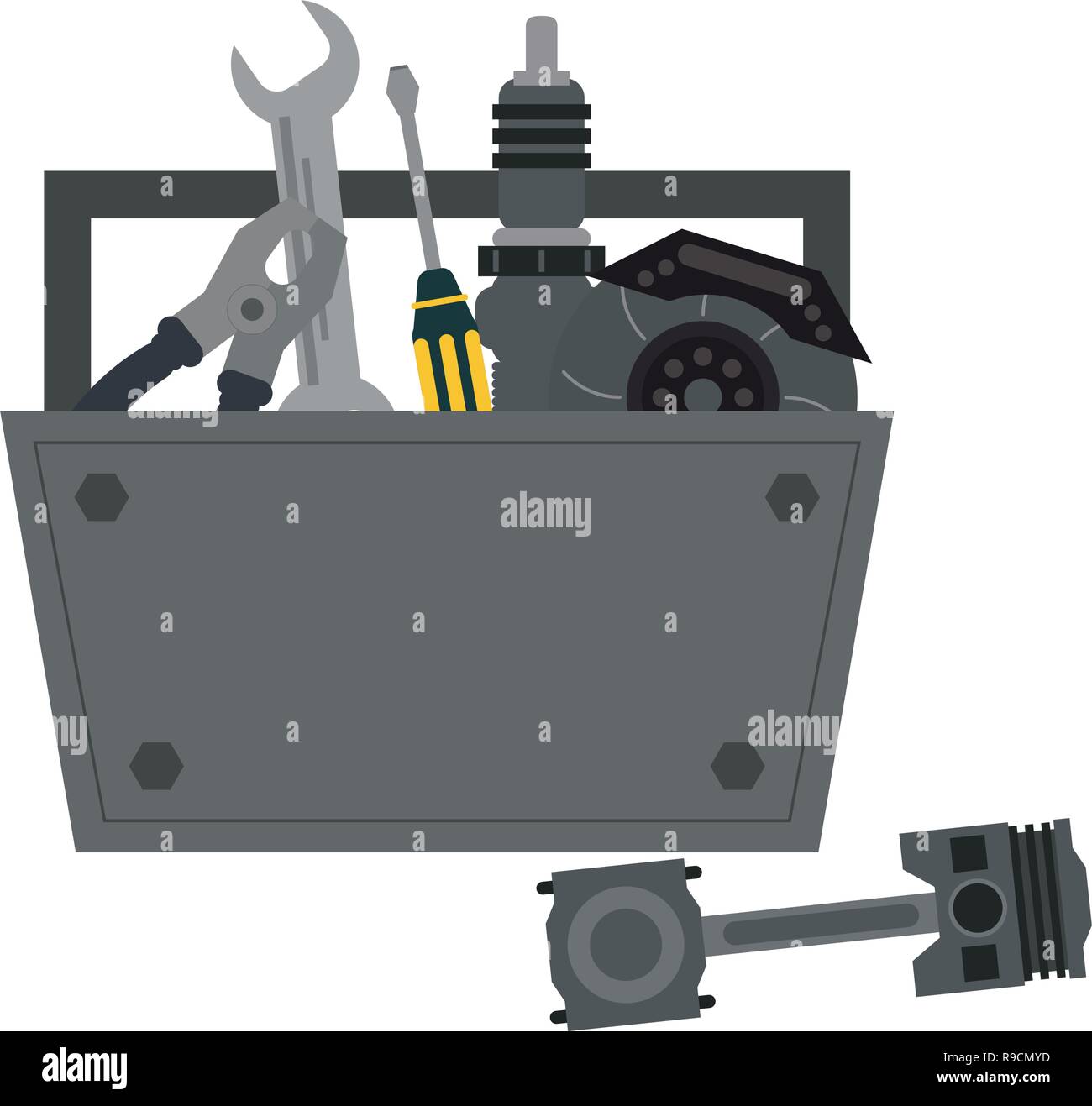 Technician toolbox Stock Vector Images - Alamy
