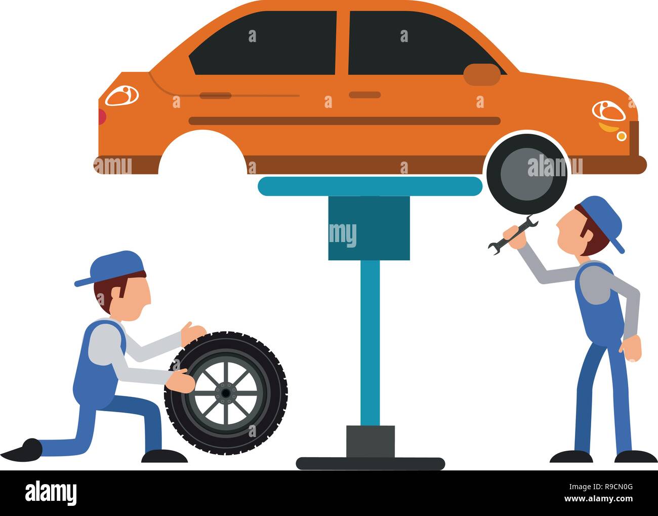 Car mechanic concept Stock Vector Image & Art - Alamy