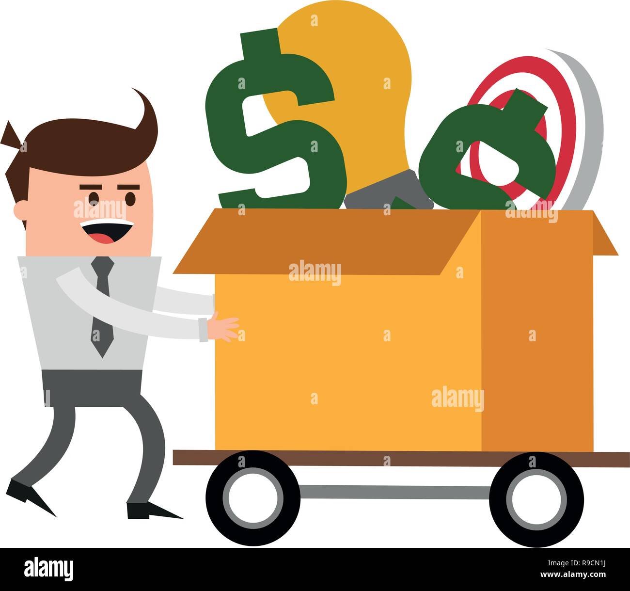 Businessman successful cartoon Stock Vector Image & Art - Alamy