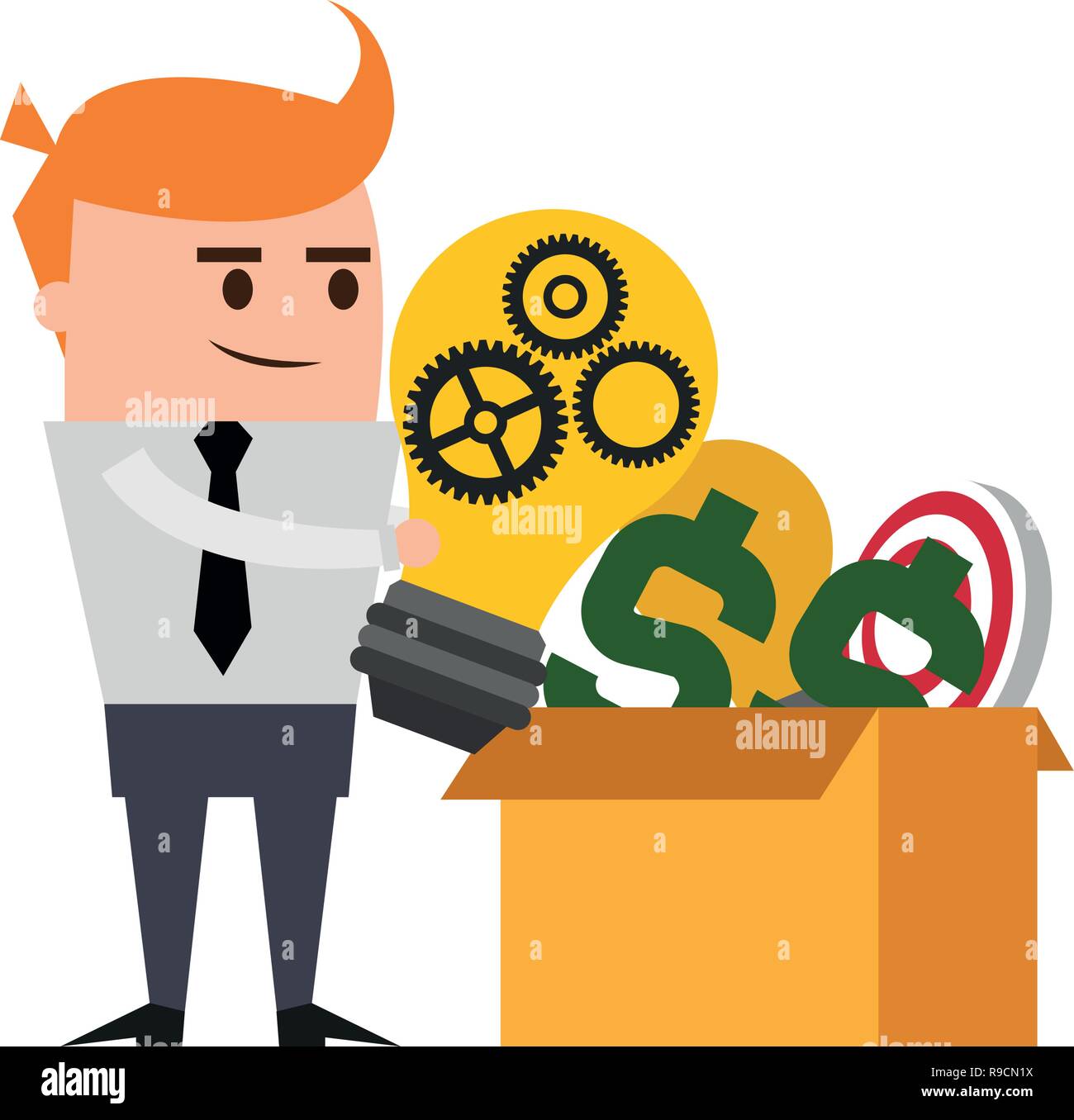 Businessman successful cartoon Stock Vector Image & Art - Alamy