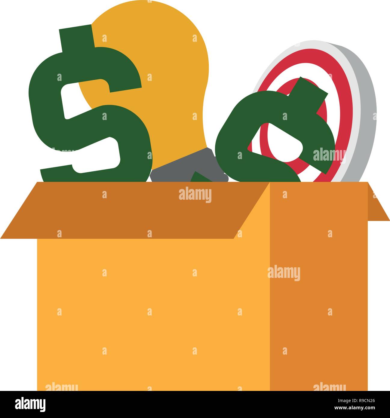 Earning target Stock Vector Images - Alamy