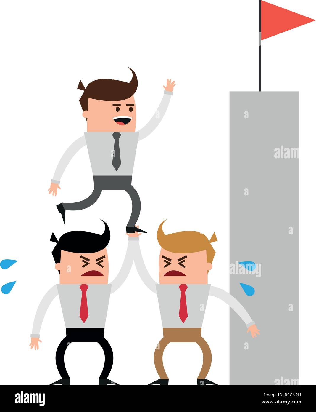 Business teamwork cartoon Stock Vector Image & Art - Alamy