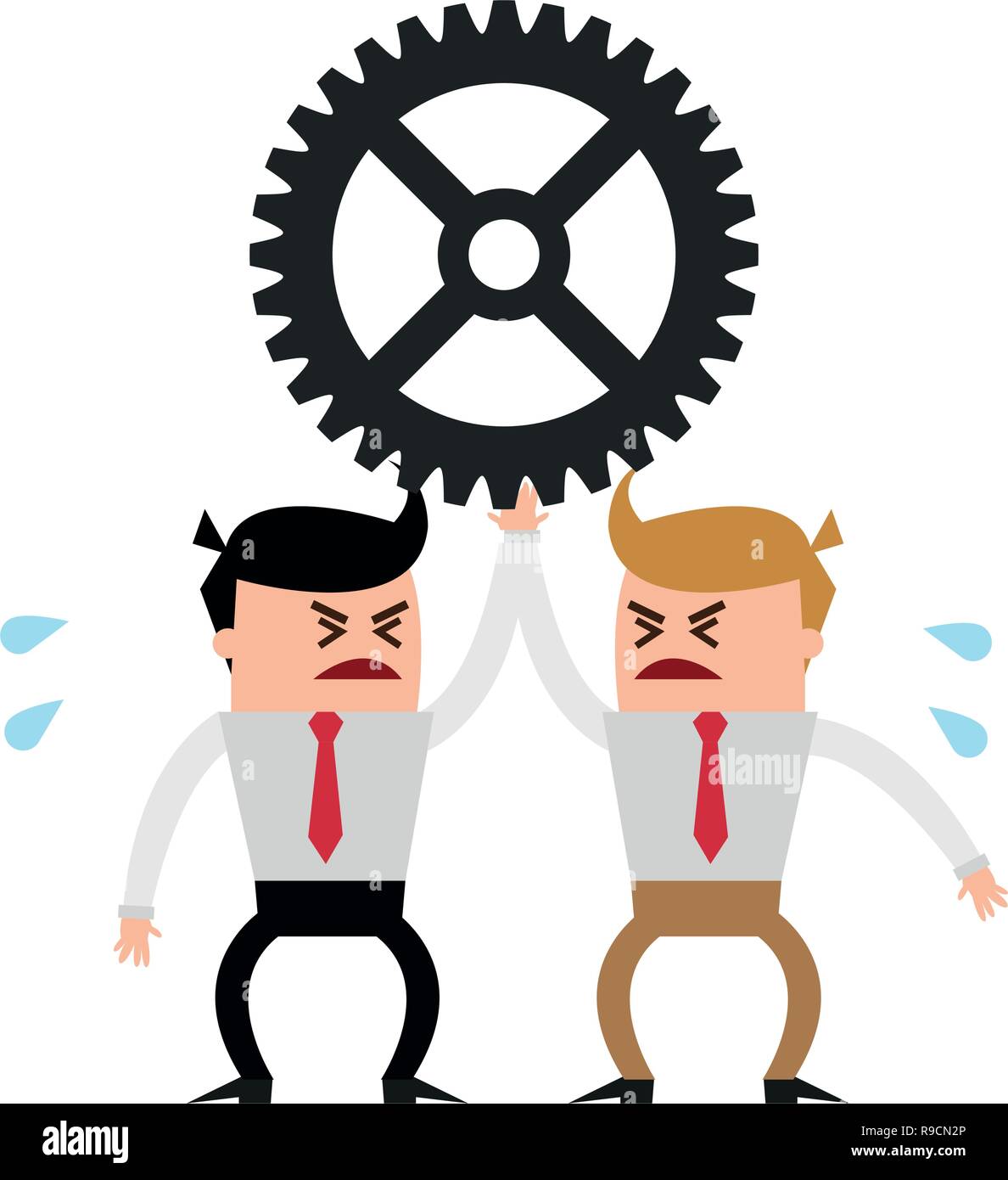 Business teamwork cartoon Stock Vector Image & Art - Alamy