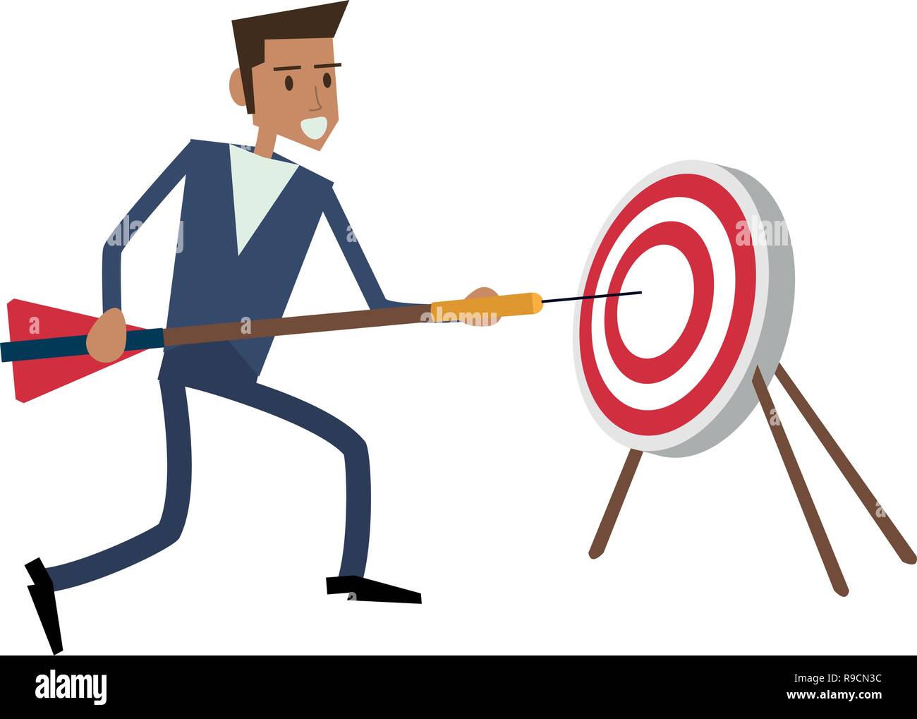 Funny people target Stock Vector Images - Alamy