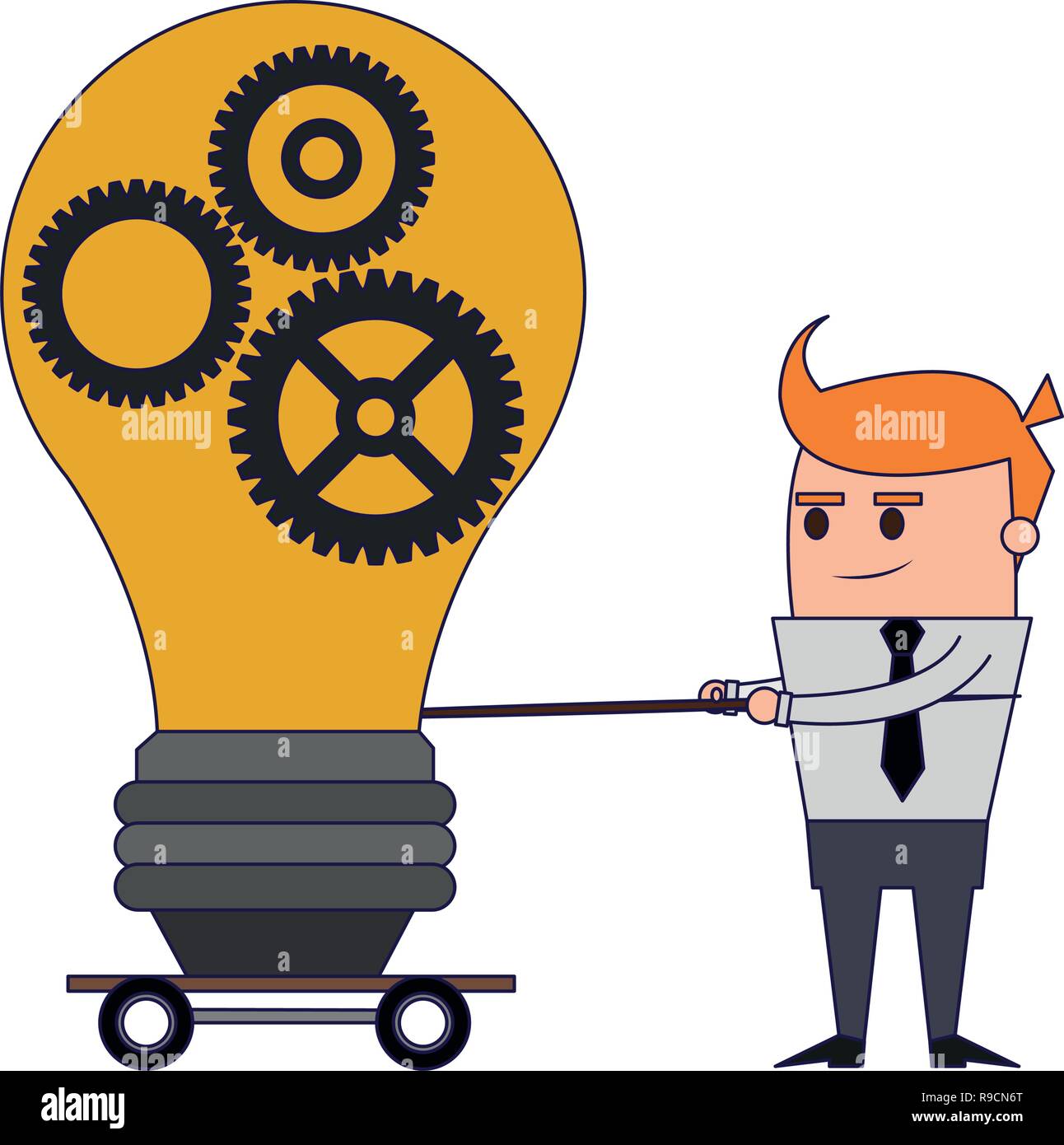 Businessman successful cartoon Stock Vector Image & Art - Alamy