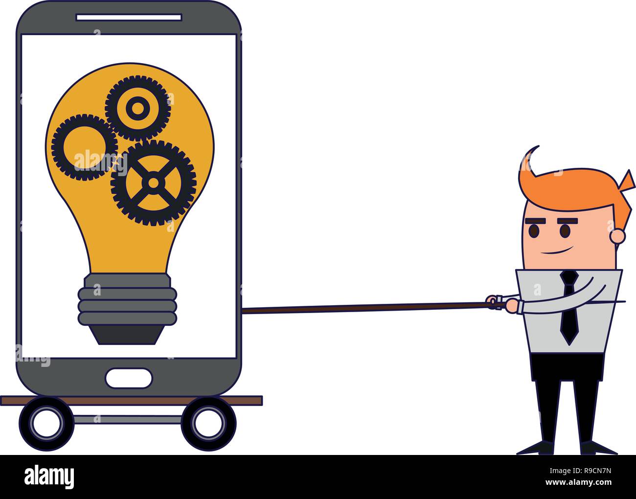 Businessman successful cartoon Stock Vector Image & Art - Alamy