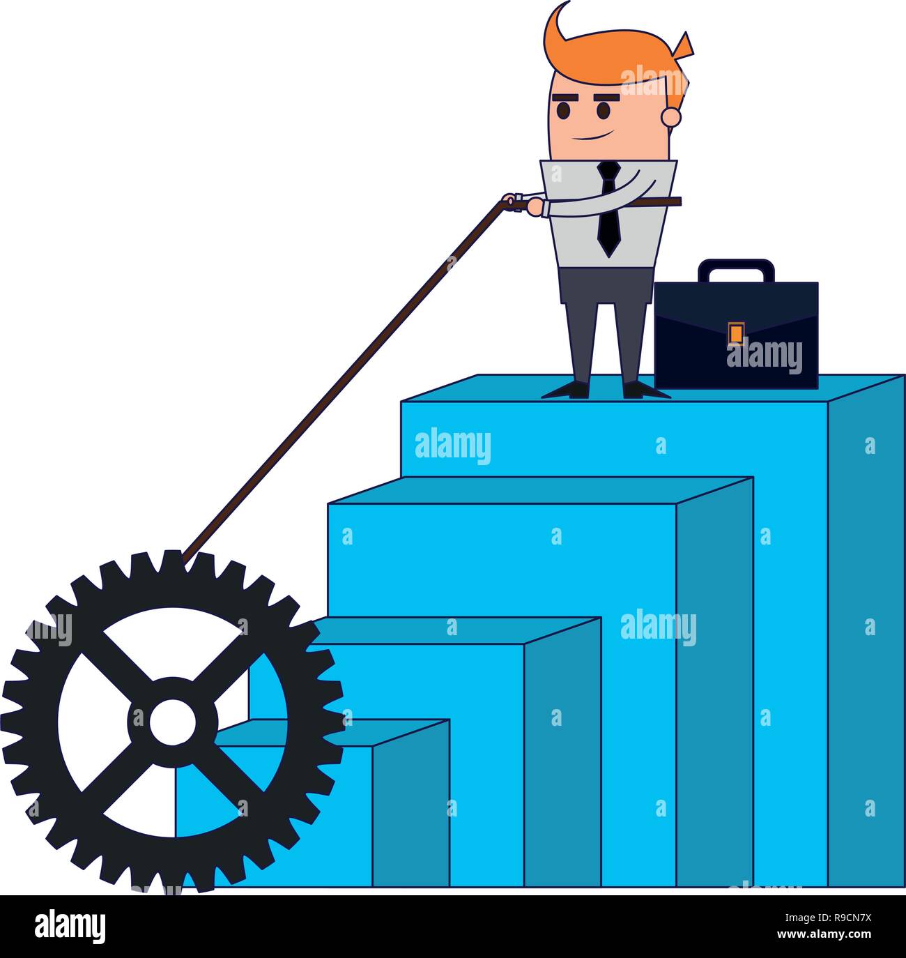 Businessman successful cartoon Stock Vector Image & Art - Alamy