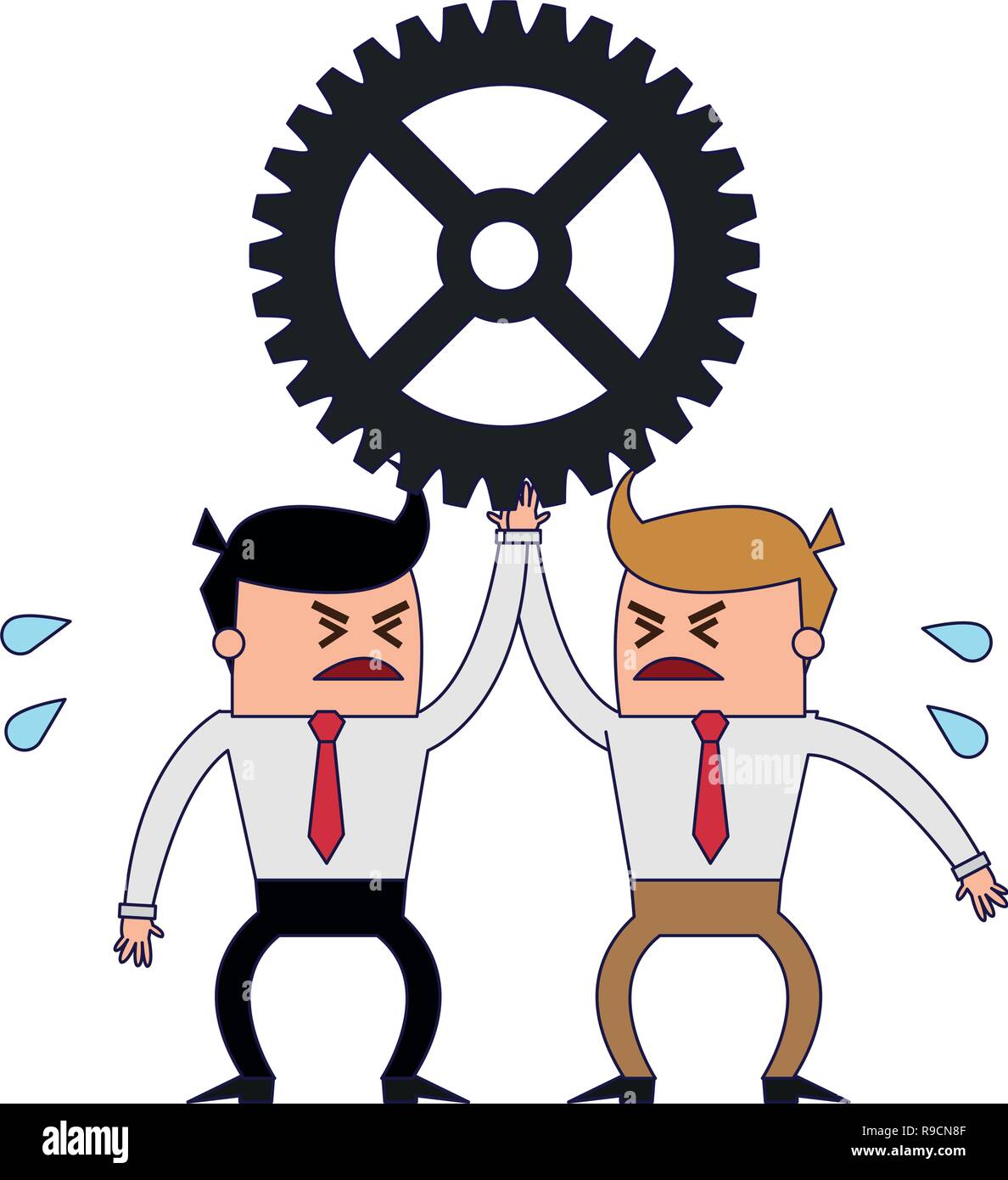 Business teamwork cartoon Stock Vector Image & Art - Alamy