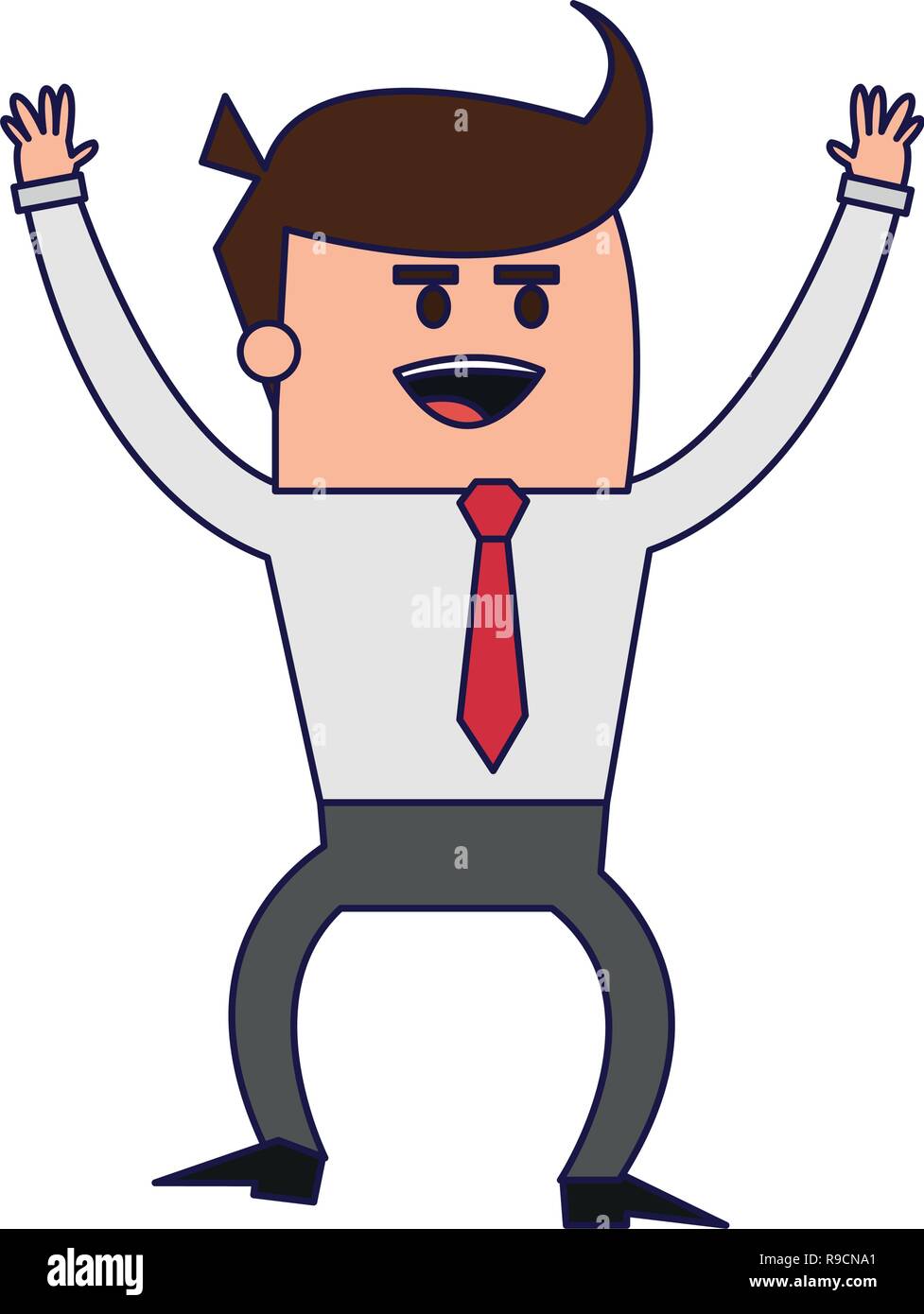 Businessman successful cartoon Stock Vector Image & Art - Alamy